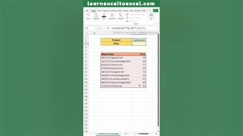 Vlookup With Wildcards How To Use Vlookup Function To Lookup Partial Text Match Excel Pro