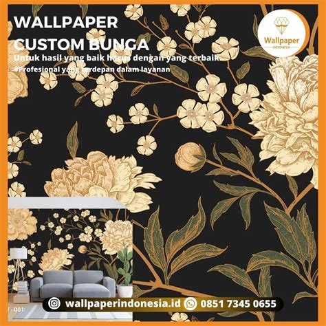 Wallpaper Custom Bunga Desain Unik Untuk Menghiasi Ruangan Anda