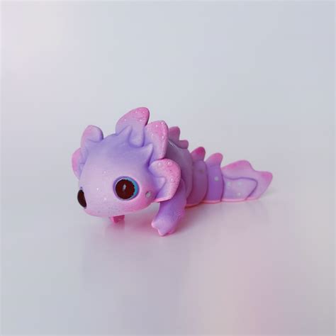 Axolotl Tadpole Flexi 3d Printing Toys 3d Printing Diy Diy Clay Crafts