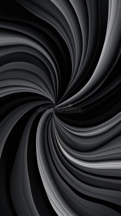 Abstract Black Swirling Twist An Abstract Twist Of Black Layers Creating A Swirling Visual