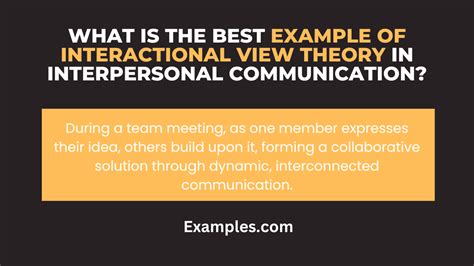 Interactional View Theory In Interpersonal Communication 19 Examples