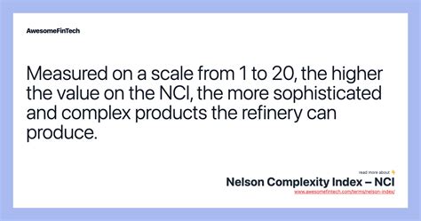 Nelson Complexity Index Nci Awesomefintech Blog