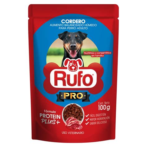 Rufo Pro Humedo Perro Cordero 100gr Paiz Guatemala