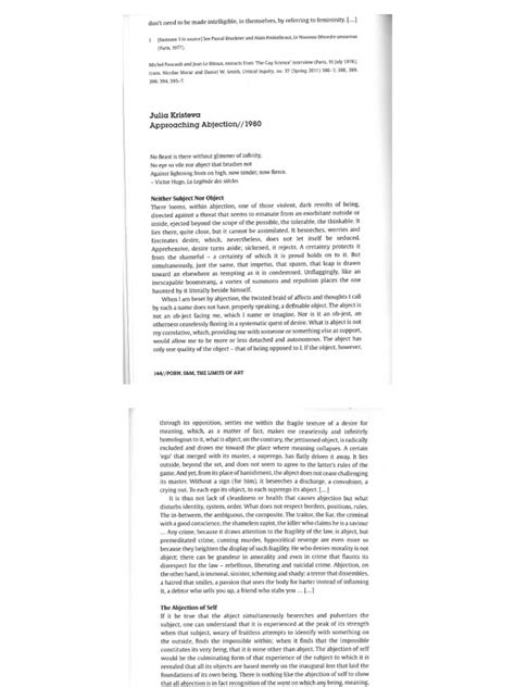 Approaching Abjection Pdf