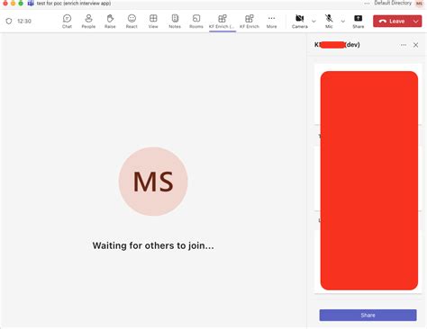 The Teams Meeting Extension Is Displaying An Incorrect Side Panel