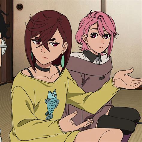 Ayase And Aira Dandadan Momo Ayase With Aliens Dandadan Aira And