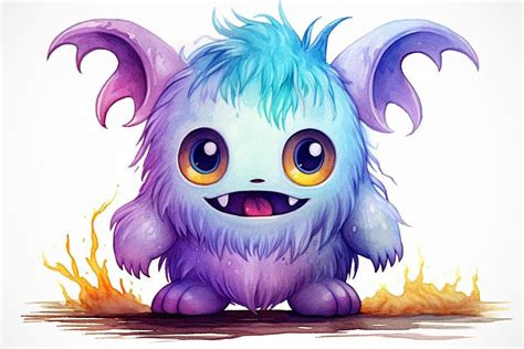 Adorable Monsters Cute Halloween Art Graphic By Ranya Art Studio