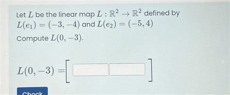 solved let l ﻿be the linear map l r2→r2 ﻿defined by