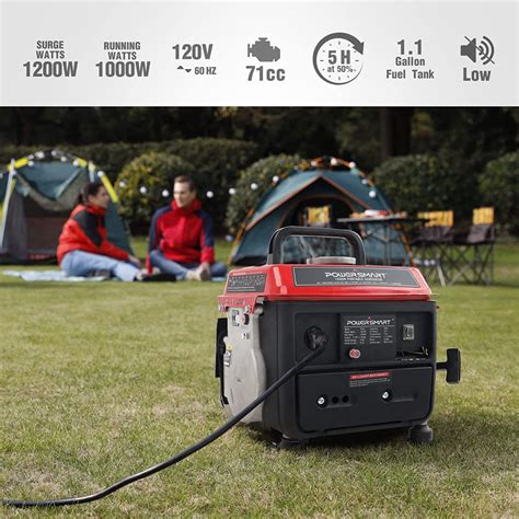 Powersmart Ps50 Portable Generator 10001200w Gas 2 Stroke Recoil Star