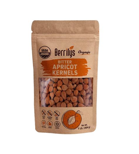 Berrilys Organic Bitter Apricot Kernels New Earth