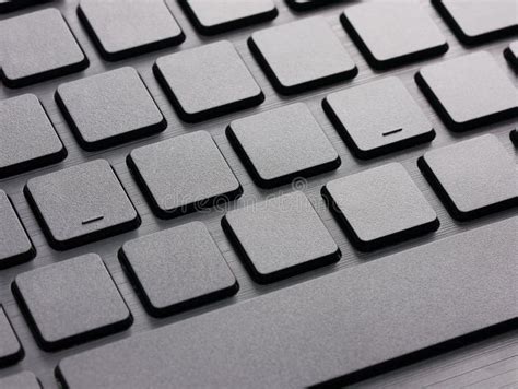 Blank Keys On Computer Keyboard Close Up Without Letters And Signs Stock Photo Image Of