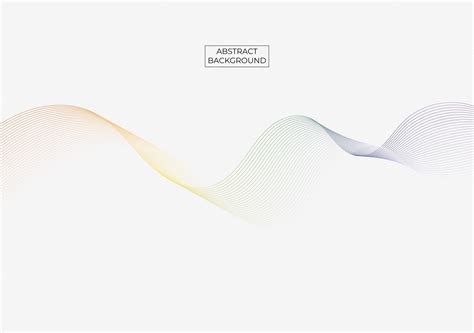 Premium Vector Abstract Simple Background With Colorful Line Wave