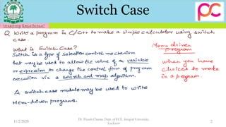 Unit Programming With C C Contd Ppt
