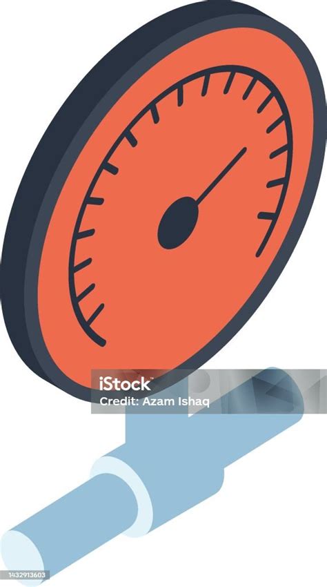 성능 측정기 벡터 아이콘 아이소메트릭 디자인 자동차 서비스 및 자동차 수리점 기호 트럭 예비 부품 표지판 자동차 기술자 장비