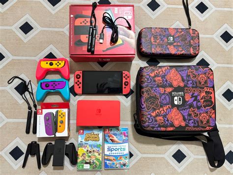 Nintendo Mario Oled Set Video Gaming Video Game Consoles Nintendo On