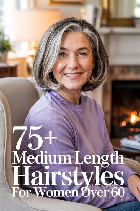 30 Stunning Mid Length Hairstyles For Women Over 50 Hairydiary