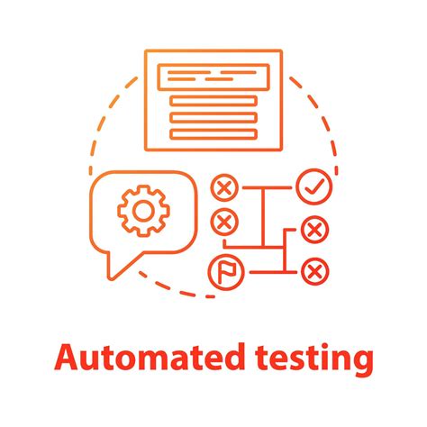 Automated Testing Concept Icon Software Development Tools Idea Thin Line Illustration Mobile