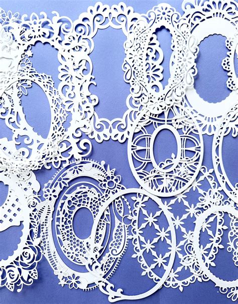 Die Cut Frames Oval Frames Large Frames Card Frames Scrapbook Frames