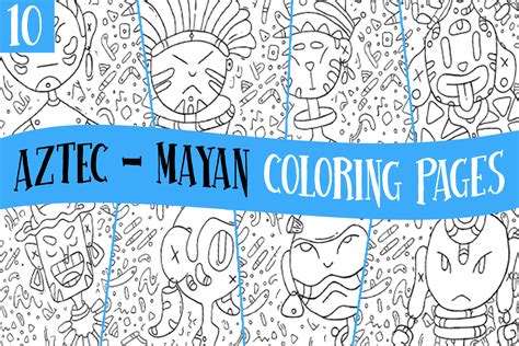 Aztec Coloring Pages