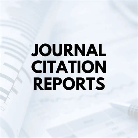 Understanding Journal Citation Reports