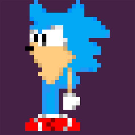 Pixilart Sonic Sprite By Sonicjetprower