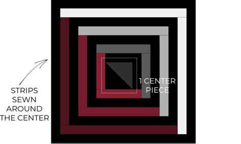 Modern Log Cabin Quilt Free Pattern