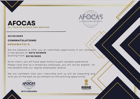 hemawathi karthikeyan on linkedin afocas