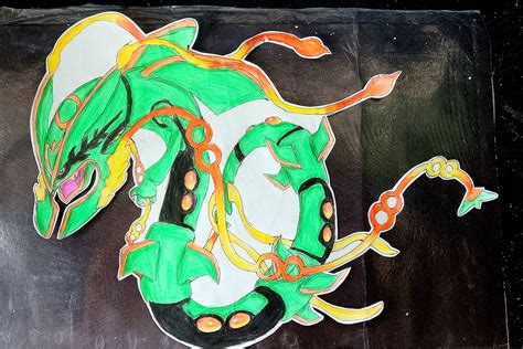 Mega Rayquaza Drawing By Tedboidoart On Deviantart