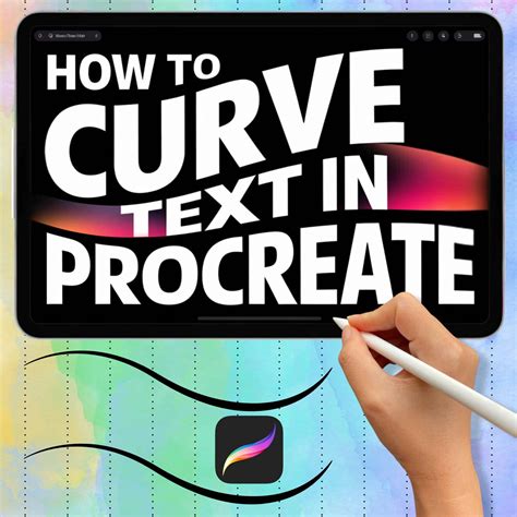 How to Curve Text in Procreate (6 EASY Methods!) + FREE Curved Lettering Grid 🎨 - Artsydee ...