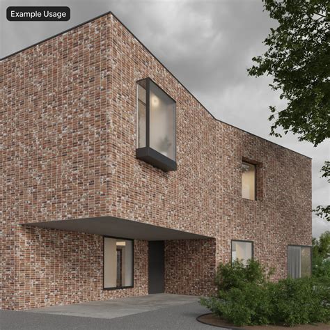 Reclaimed Stack Bond Brick Wall Texture Poliigon