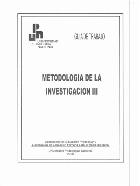 Metodologia De La Investigacion Pdf