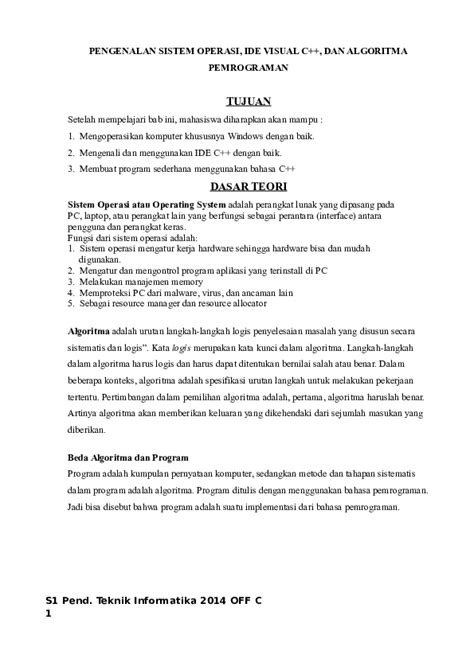 doc laporan dpk modul 1 pengenalan sistem operasi ide visual c