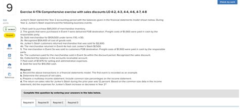 Solved Check My Work Exercise 4 17a Comprehensive Exercise