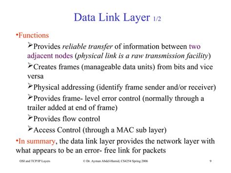 Ositcpiplayers And Differences Between Them Ppt