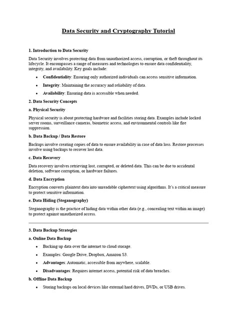 data security and cryptography tutorial pdf encryption cryptography