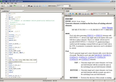 Fea Nux Pedal Apdl Editor