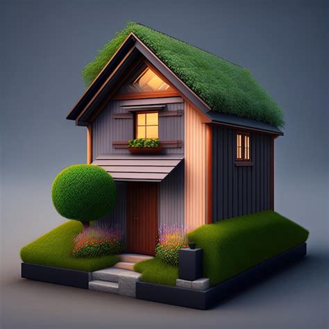 Premium Ai Image Small House