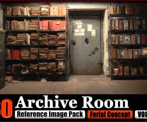 Artstation 330 Archive Room Environment Concept Reference Image