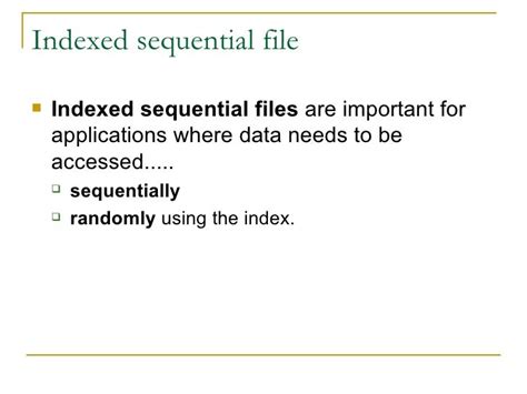 file organization