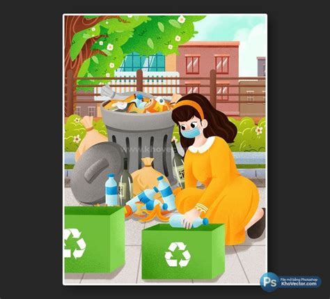 Tranh Tuyên Truyền Bảo Vệ Môi Trường Xanh Sạch đẹp Psd 4