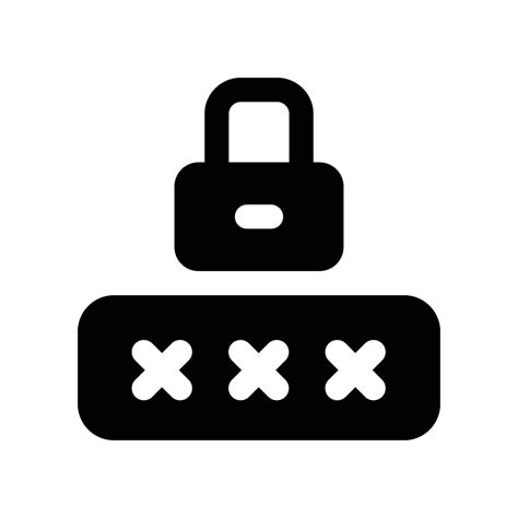 Password Icon Vector Glyph Icon For Your Website Mobile Presentation