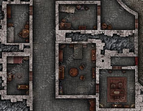 Underground Thieves Guild Map Dc Fantasy Arts