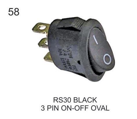 Rs Black Pin On Off Oval At Best Price In Delhi Madan Link Industries