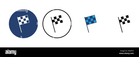 Racing Flag Icon Vector Race Flag Icon Checkered Racing Flag Icon Stock Vector Image And Art Alamy