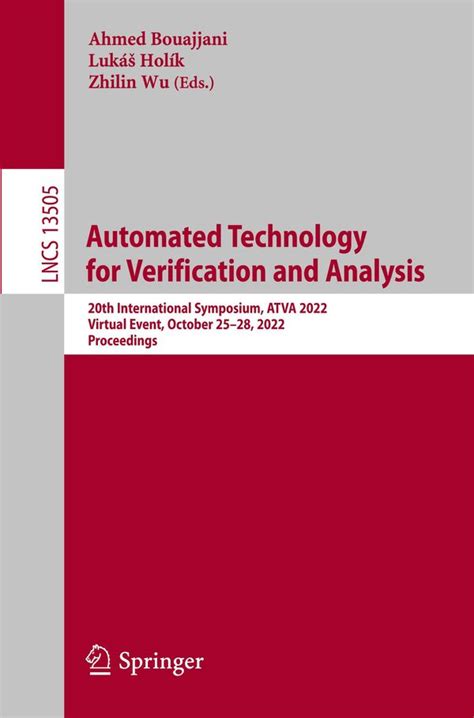 automated technology for verification and analysis buch jpc