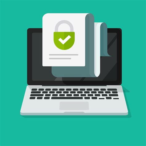 Premium Vector Privacy Policy Secure Document Lock Online Icon Or
