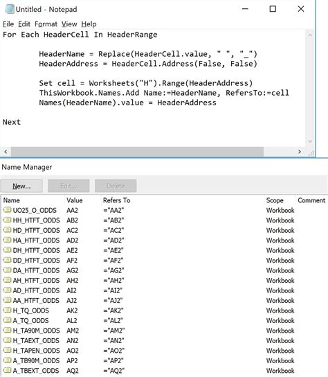 Excel Vba Using Vbidecodemodule To Create Dynamic Variable Names