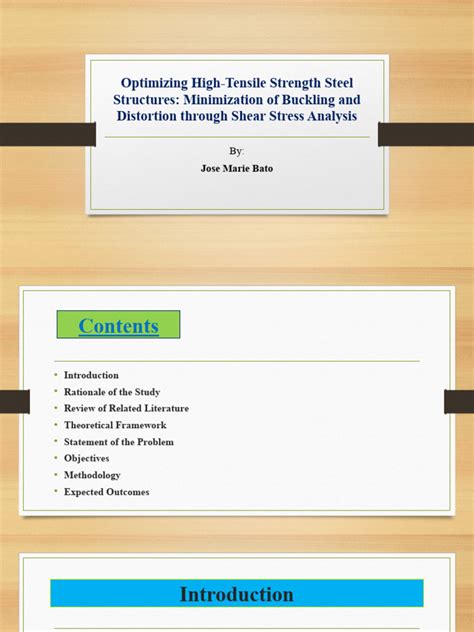 Optimizing High Tensile Strength Steel Structures Download Free Pdf Strength Of Materials