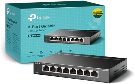 Smart Retail Solutions Tp Link 8 Port Gigabit Network Switch Ethernet Splitter