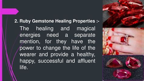 Ppt Ruby Gemstone Meanung And Properties Powerpoint Presentation